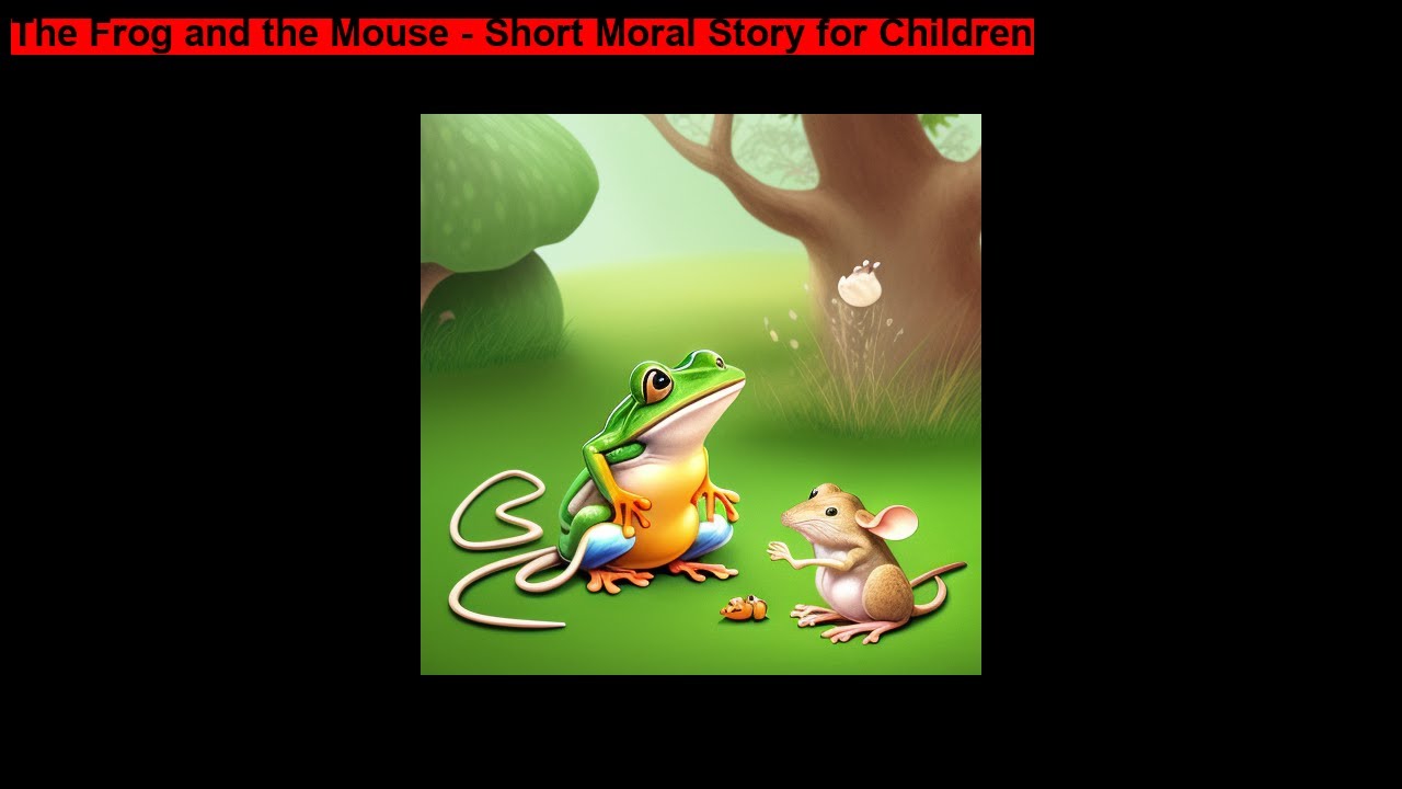 The Frog and the Mouse Short Moral Story for Children - YouTube