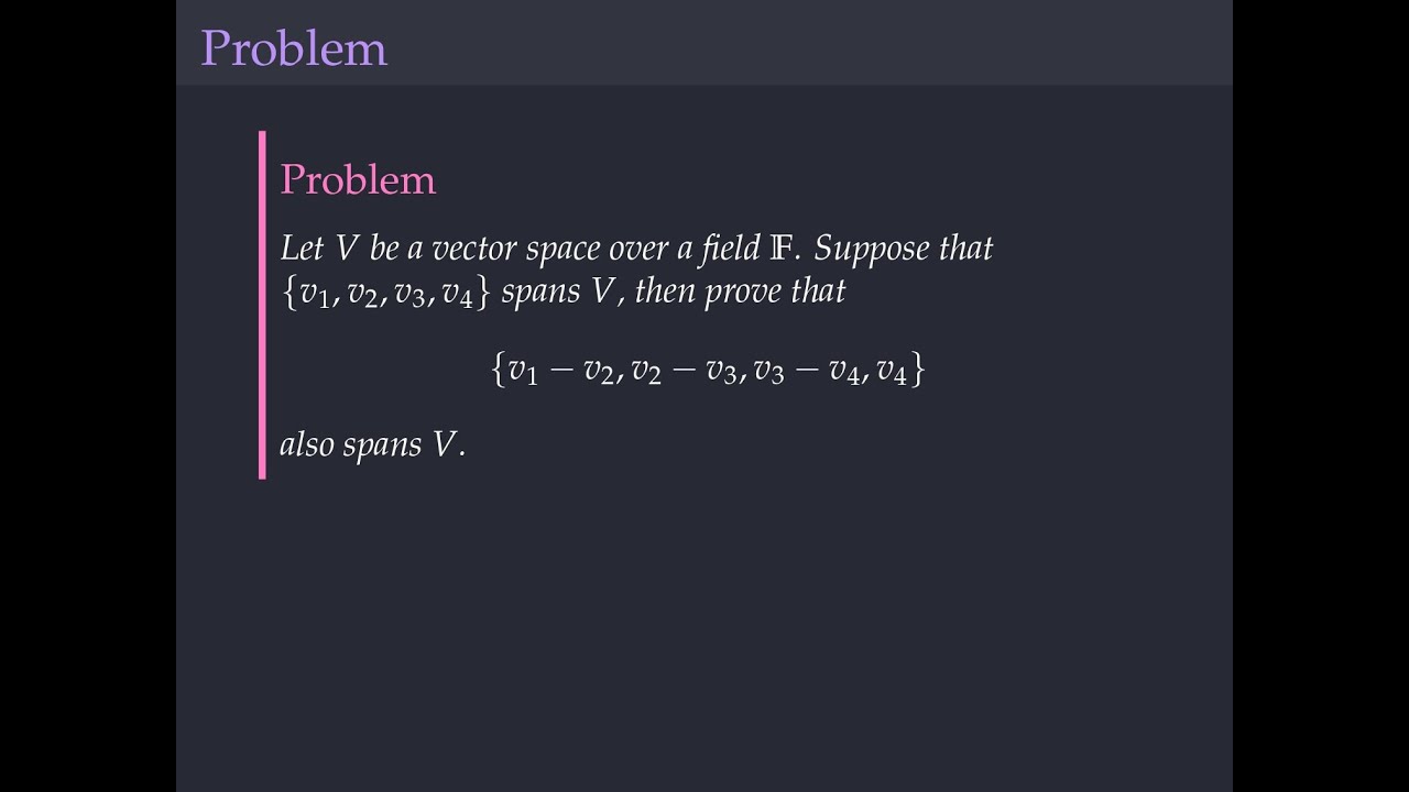 Daily Problems in Mathematics (9th April, 2023) Linear Algebra - YouTube