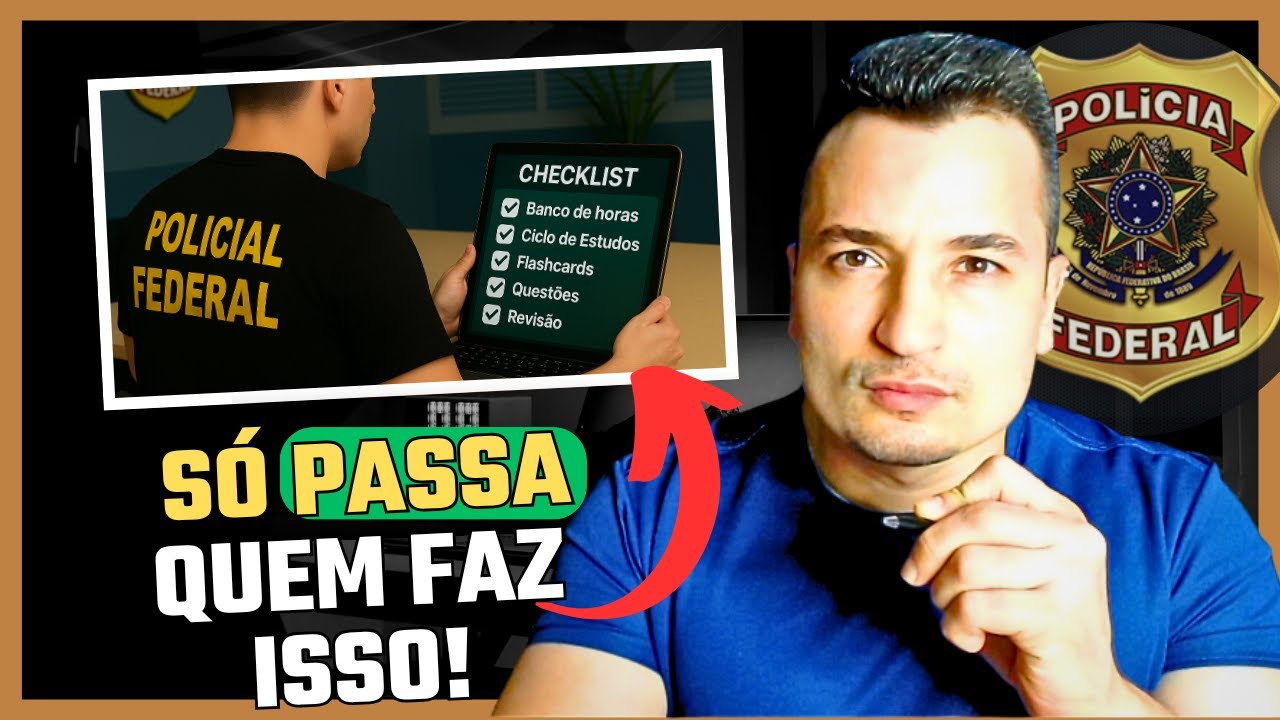 Checklist Secreto Para Estudar Para PF (Use Isso Todo Dia!) - YouTube