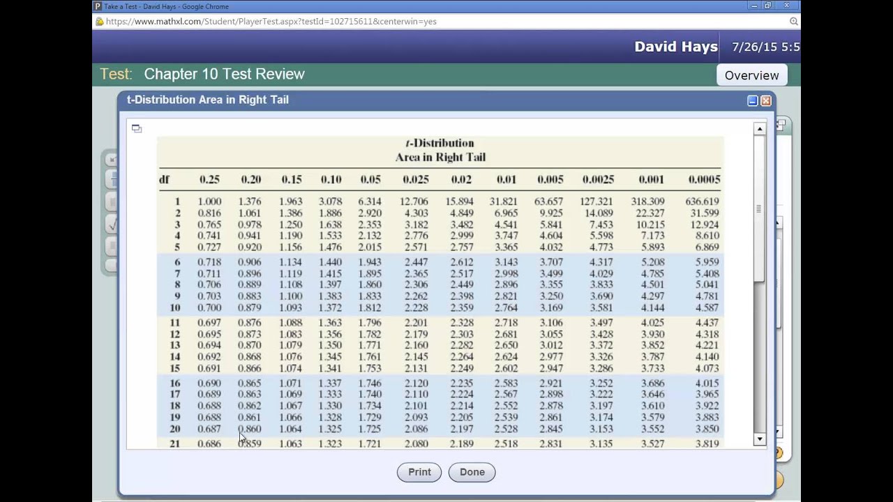 Elementary Statistics - Chapter 10 Test Review - YouTube