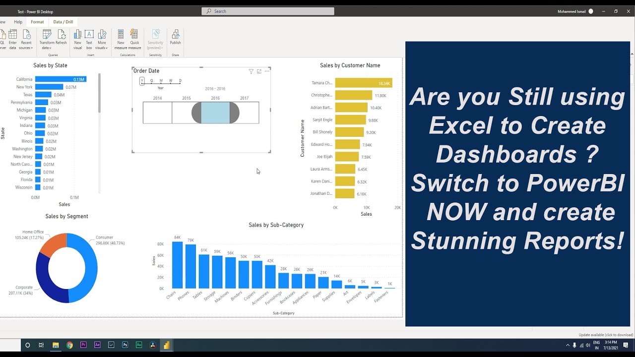 This is Why you should switch to Power BI from Excel | Basic Tutorial ...