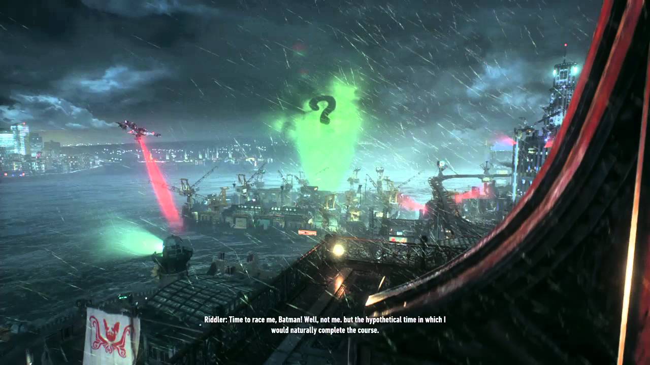 BATMAN™: ARKHAM KNIGHT - Riddler timed trial - YouTube