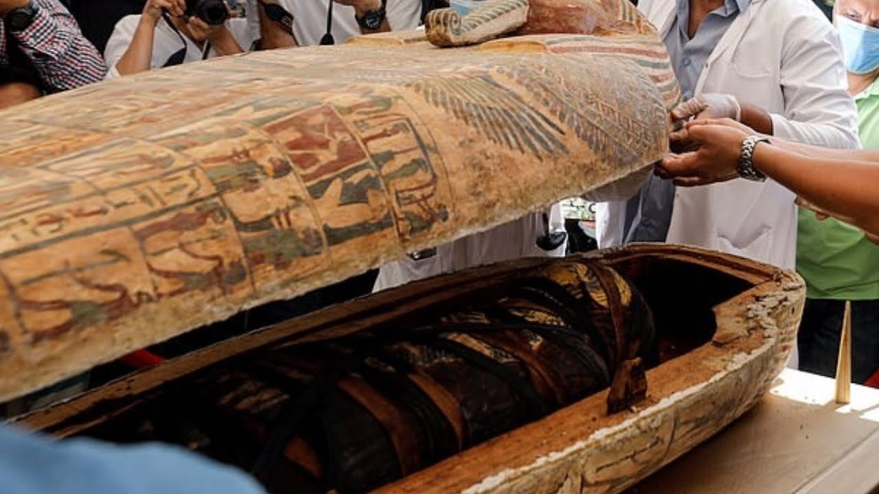 Egypt Unveils 59 Ancient Coffins Buried 2,500 Years Ago - YouTube