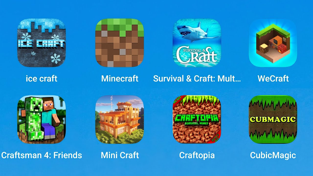Ice Craft,Minecraft,Survival & Craft,WeCraft,Craftsman 4,Mini Craft ...