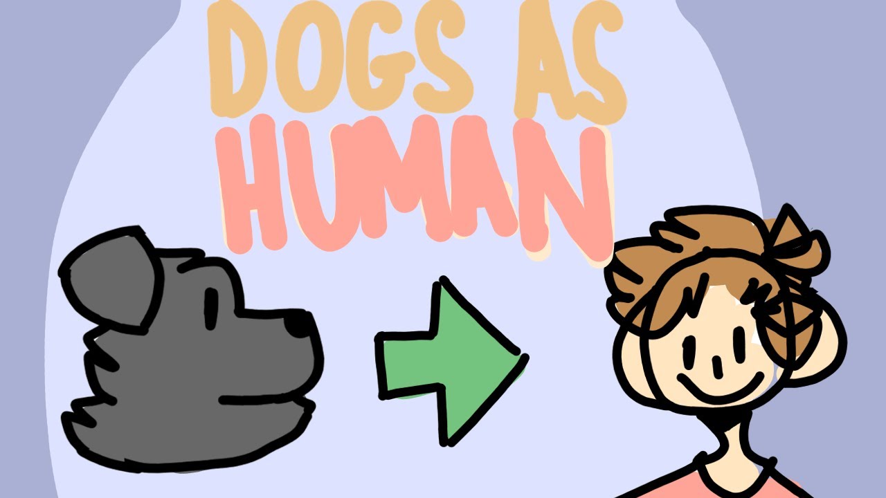 Drawing My Dogs as Humans!! - Speedpaint - YouTube