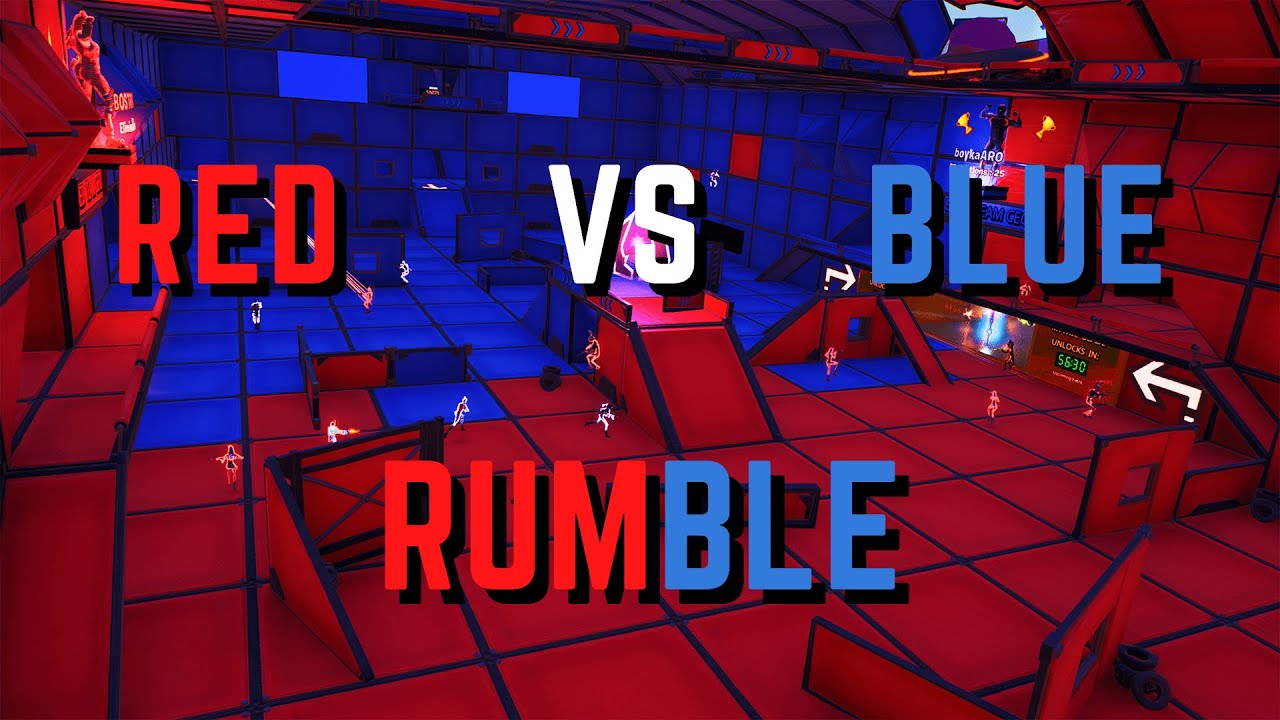 Playing Red VS Blue Rumble!! (fortnite) - YouTube