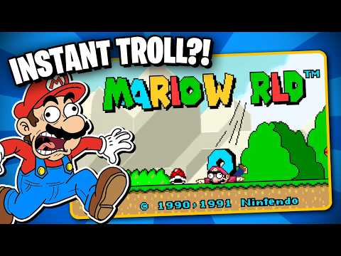 I Was TROLLED by the TITLE SCREEN in Mario?!