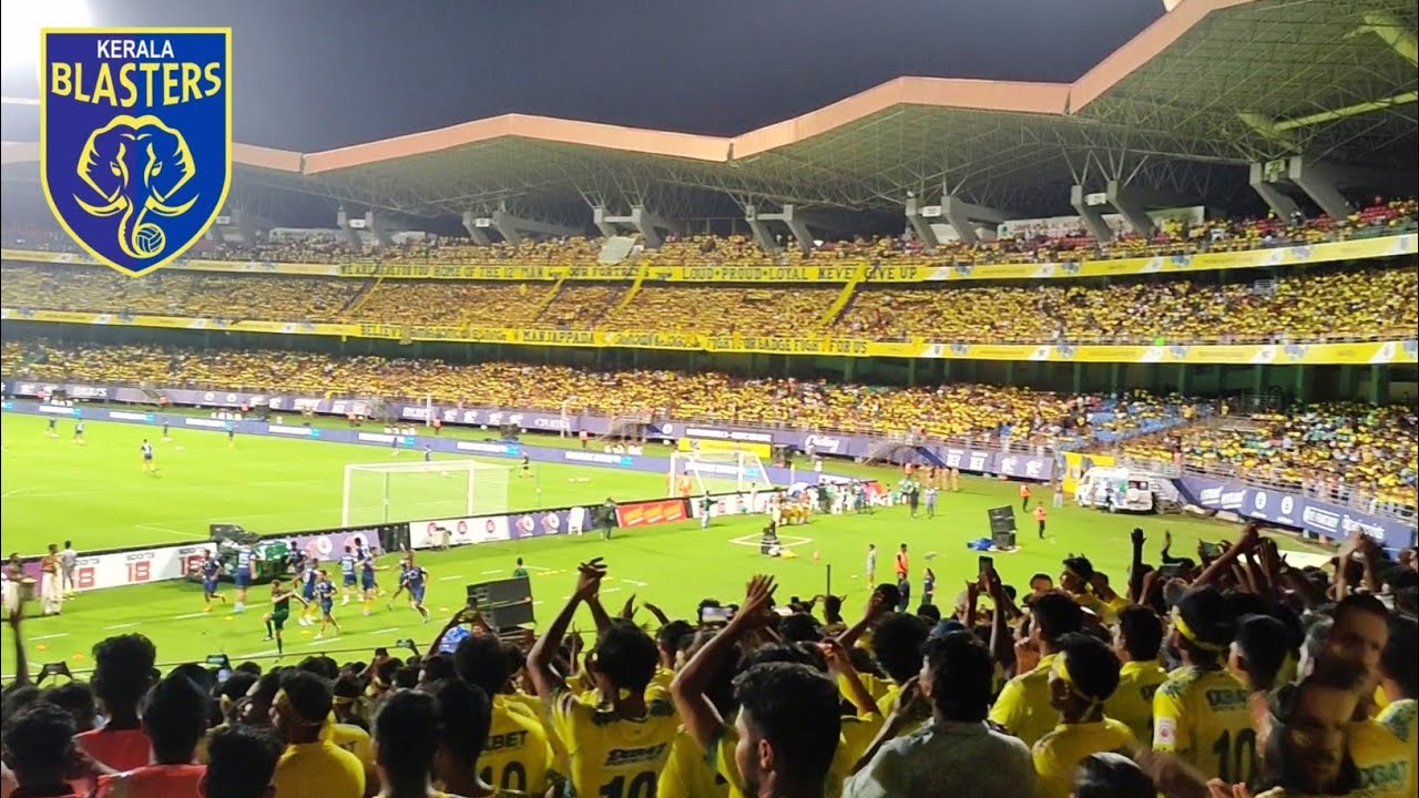 KB KBF KBFC... Kerala Blasters Fans Chant//Jawaharlal Nehru Stadium ...