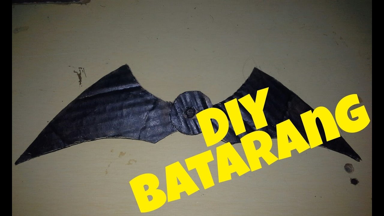 DIY-como fazer um batarang de papelão - YouTube