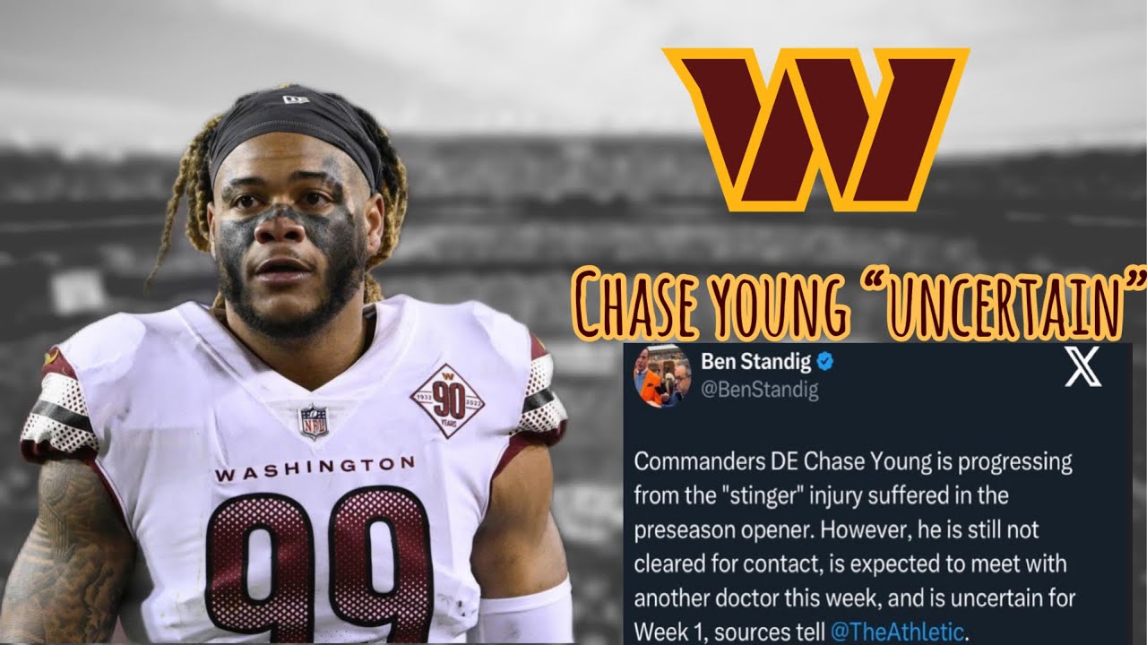 Chase Young Is UNCERTAIN To Play In Week 1 “Stinger” Efe Obada Placed ...