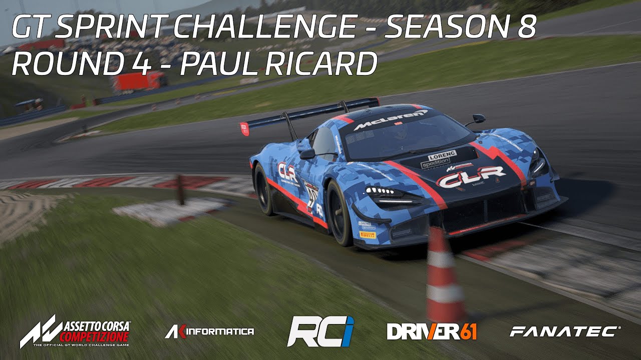 RCI TV | GT Sprint Challenge - Season 8 - Round 4 - Paul Ricard | PRO ...
