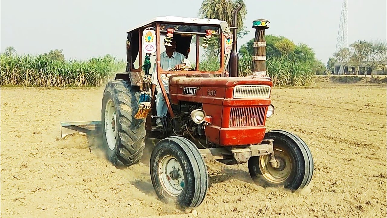 Fiat Tractor 640 Plowing Field | Agriculture in Pakistan | Pakistani ...