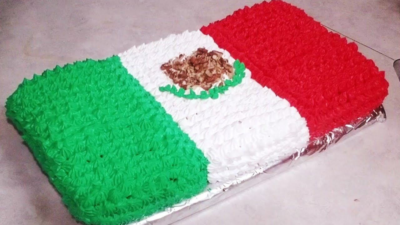 📕Como hacer bandera pastel mexicana para principiantes clases de ...