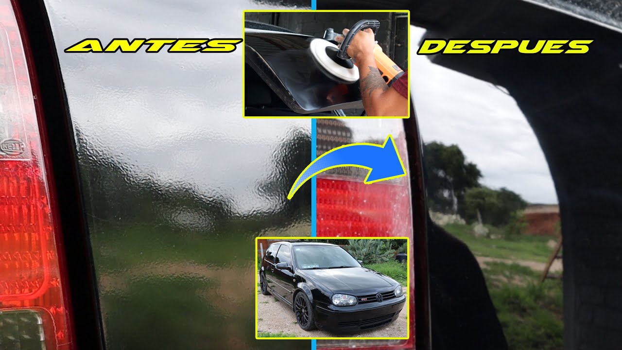 Como Pulir tu auto | Pulida al Golf gti mk4 | Super Brilloso - YouTube