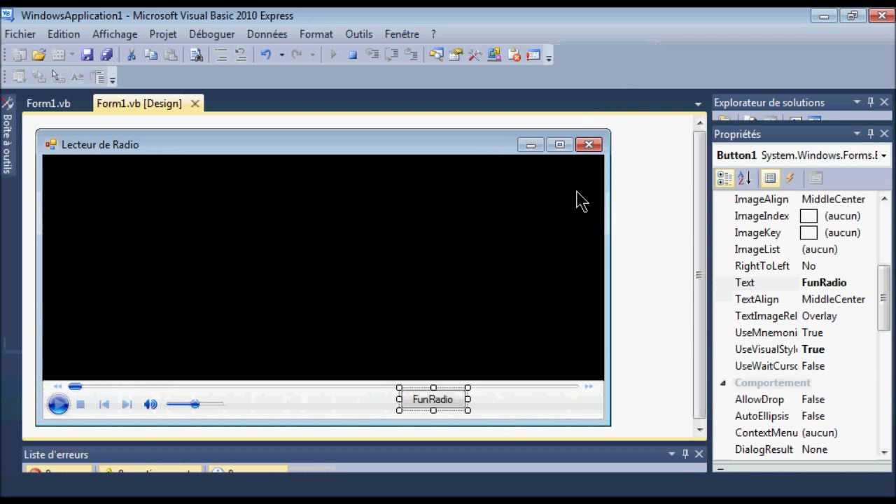 [Tutoriel] Créer un Lecteur de Radio [Visual-Basic] - YouTube