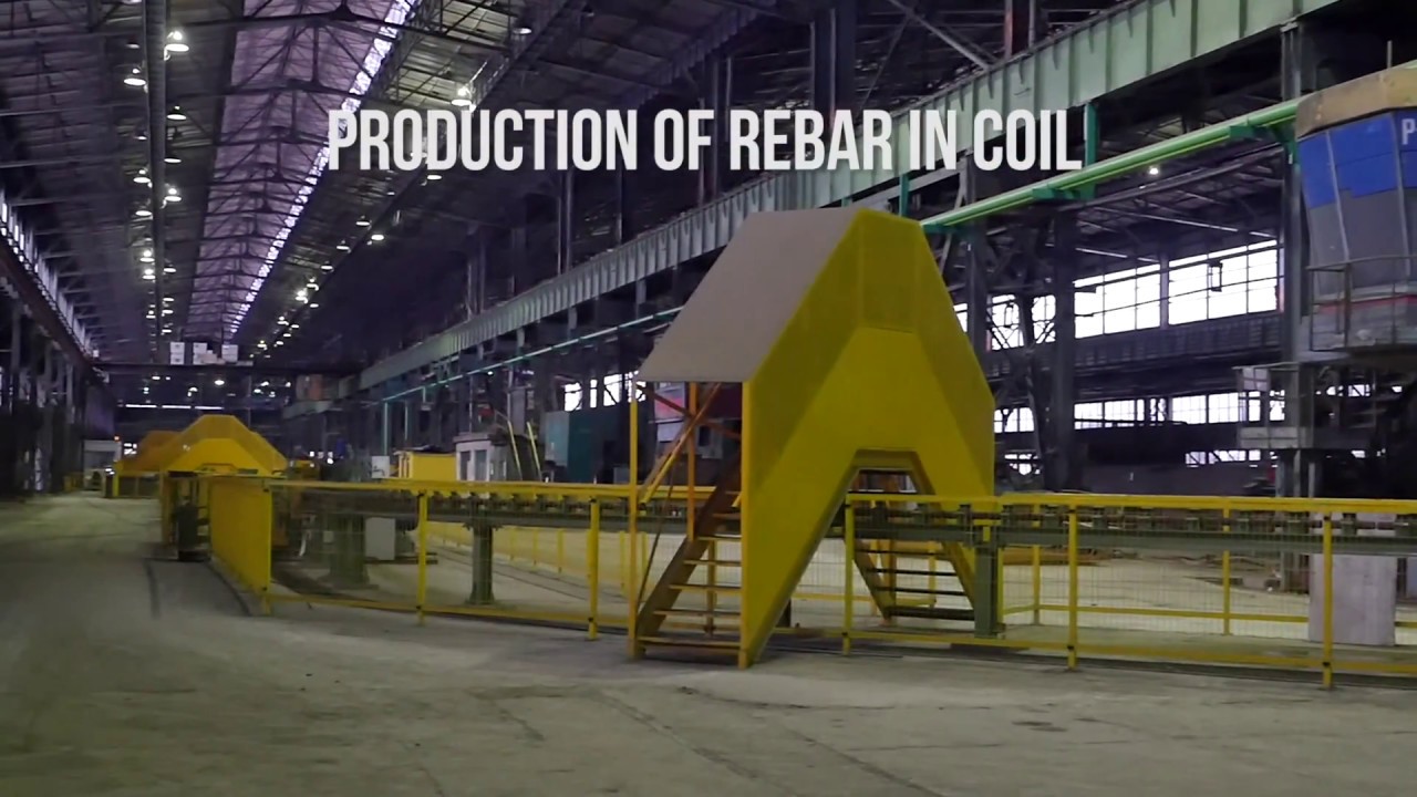 Rebar in coil production at ArcelorMittal Zenica - YouTube