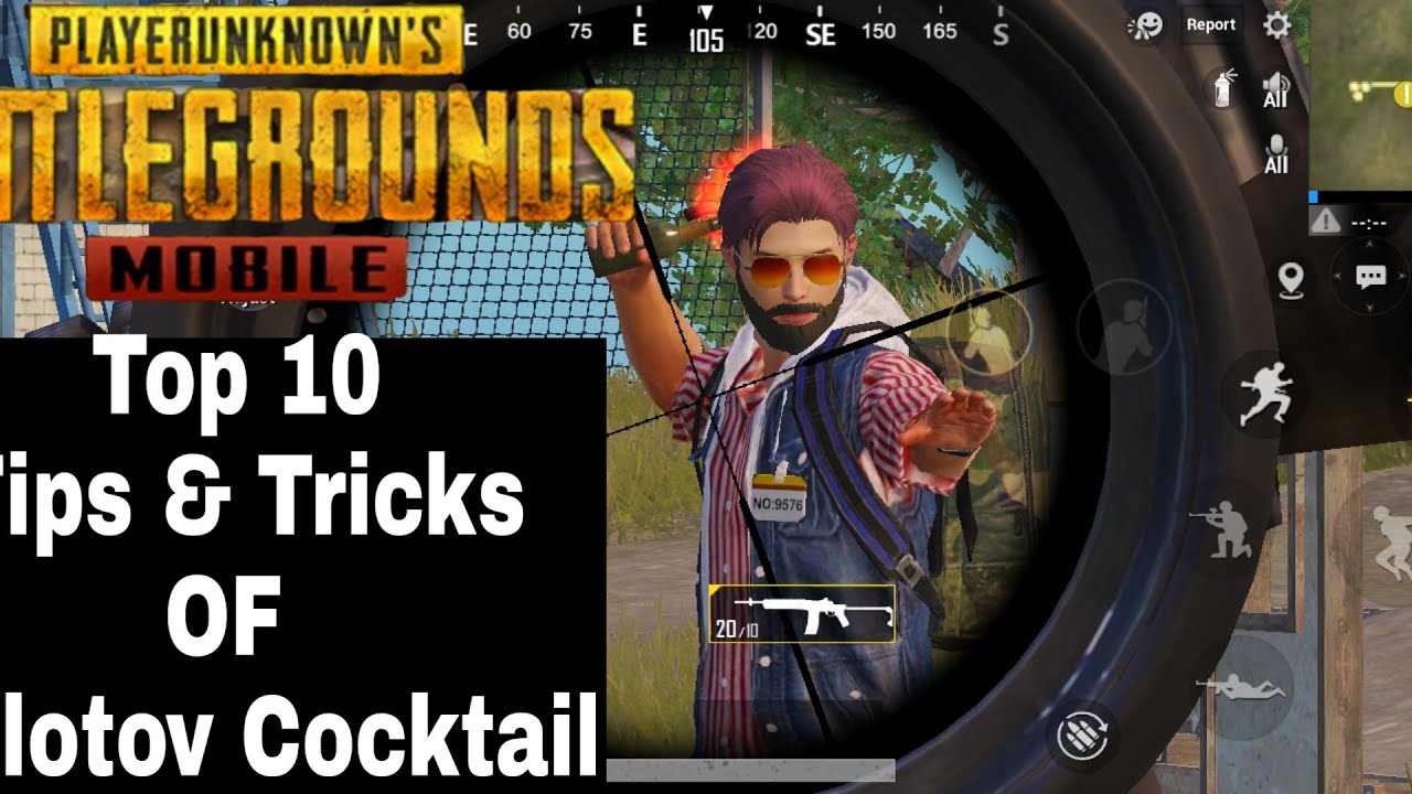 Top 10 Tips and tricks of Molotov Cocktail in Pubg Mobile - YouTube