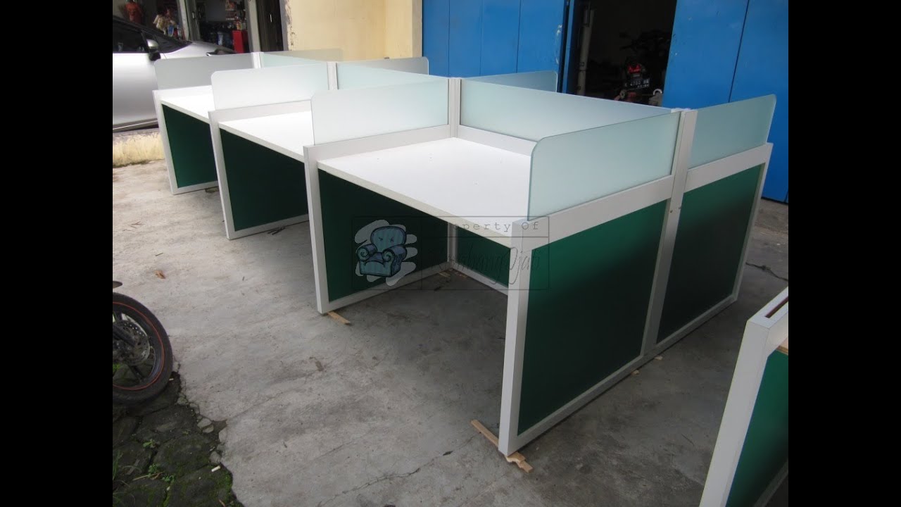 Meja Partisi 6 Orang - 6 Person Cubicle Workstation - 3x2 Cubicle ...