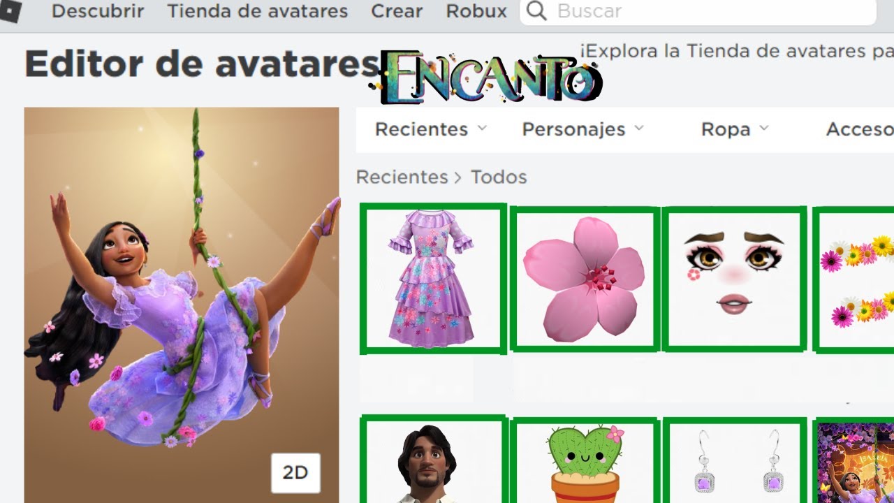🌸CREAMOS EL PERFIL DE ISABELA (DE ENCANTO)💐EN ROBLOX *TE SORPRENDERA ...