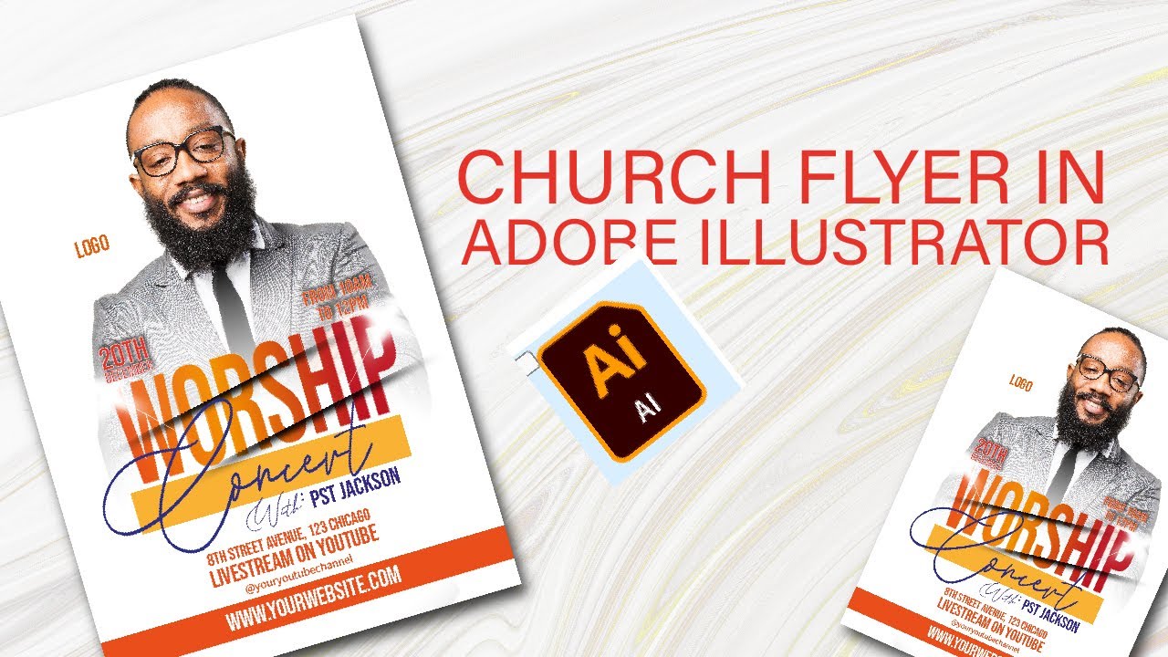 DESIGN LIKE A PRO | CHURCH POSTER | ADOBE ILLUSTRATOR - YouTube