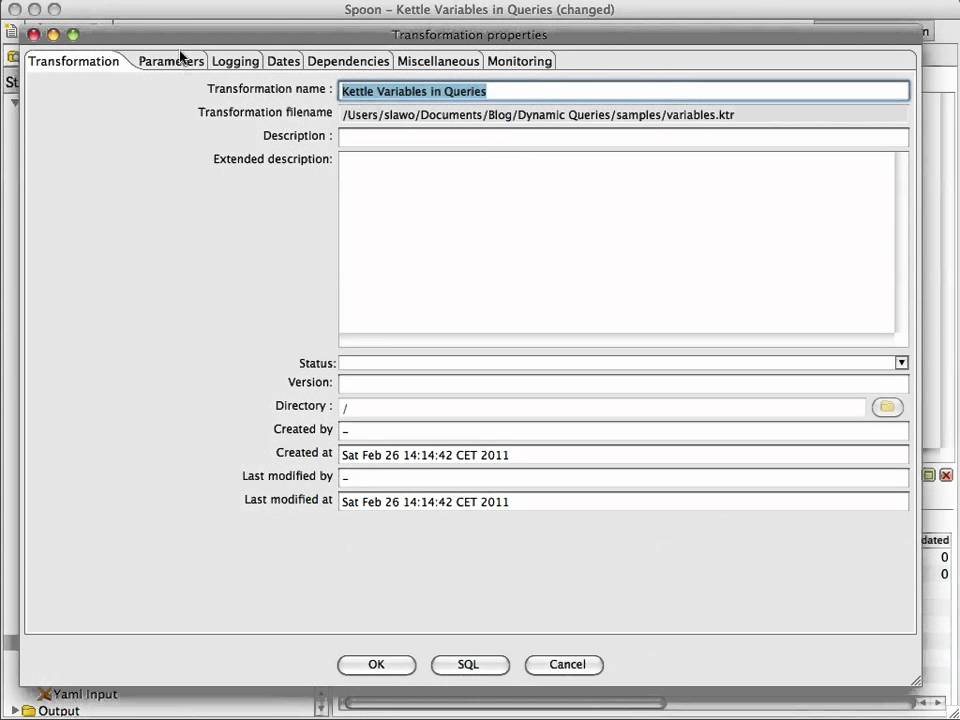 Dynamic Queries in PDI using Kettle Variables - YouTube