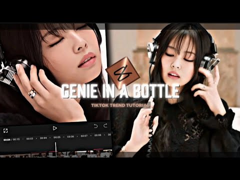 GENIE IN A BOTTLE - CAPCUT TUTORIAL || TIKTOK TREND TUTORIAL || JENNIE EDIT - YouTube