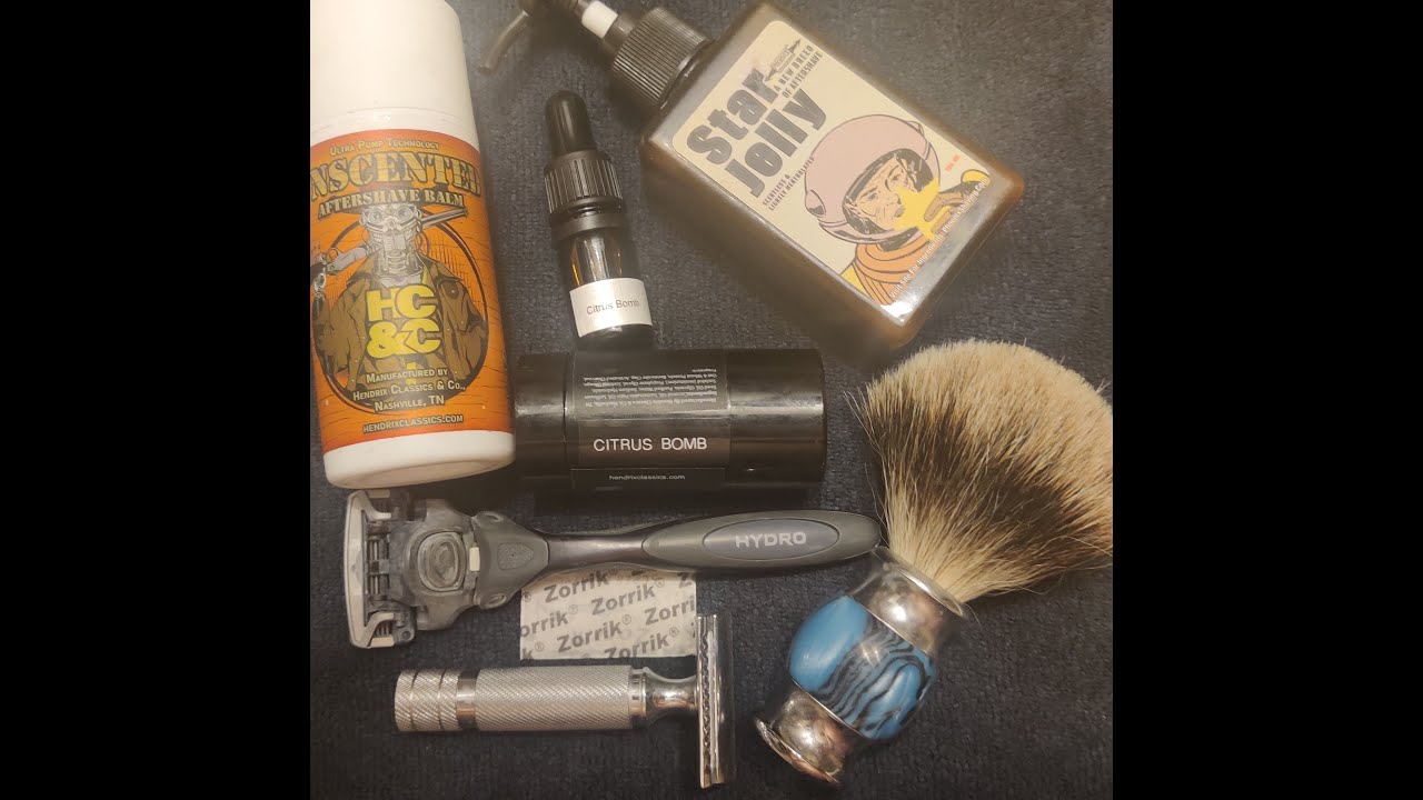 Face: KSharp razor with a Zorrik blade Head: Schick Hydro cartridge ...