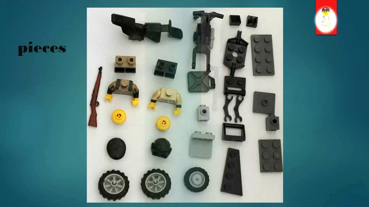 LEGO WW II : Motorcycle with a real sidecar -Making Of- - YouTube