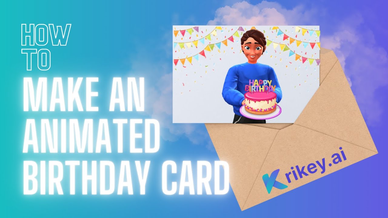 Animate your own Digital Birthday Invitations! | Krikey AI Animation ...