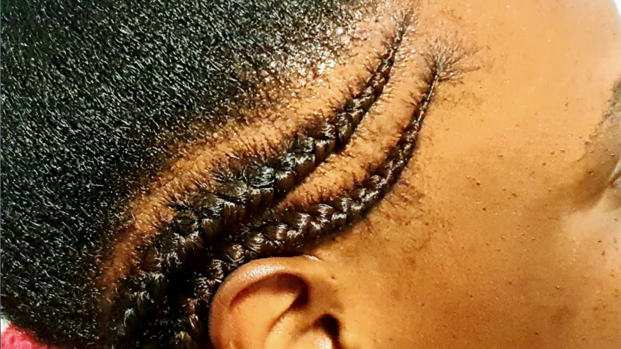 How to do cornrows|| Beginners|| Abuja lines/ medomedo|| pencil ...
