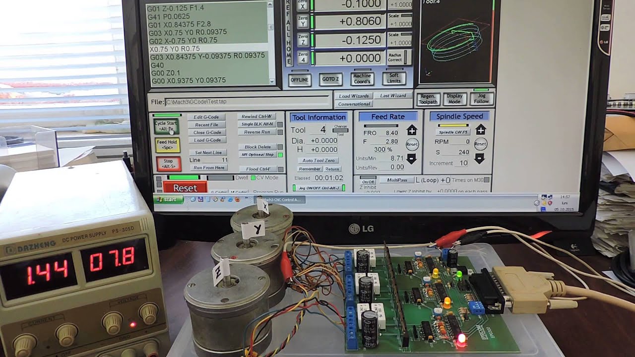 EP0300 MOSFET CNC 3 AXE EPSICOM - YouTube