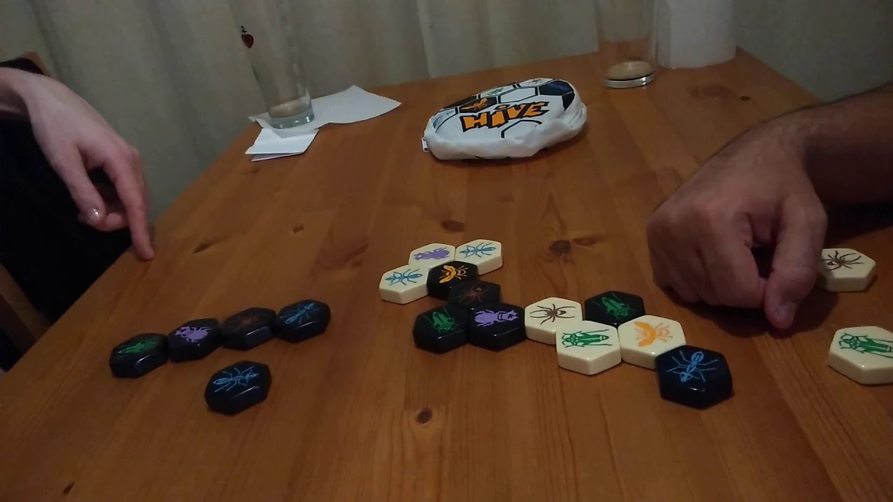 Hive abstract strategy board game two player - playthrough 2 * Amass ...