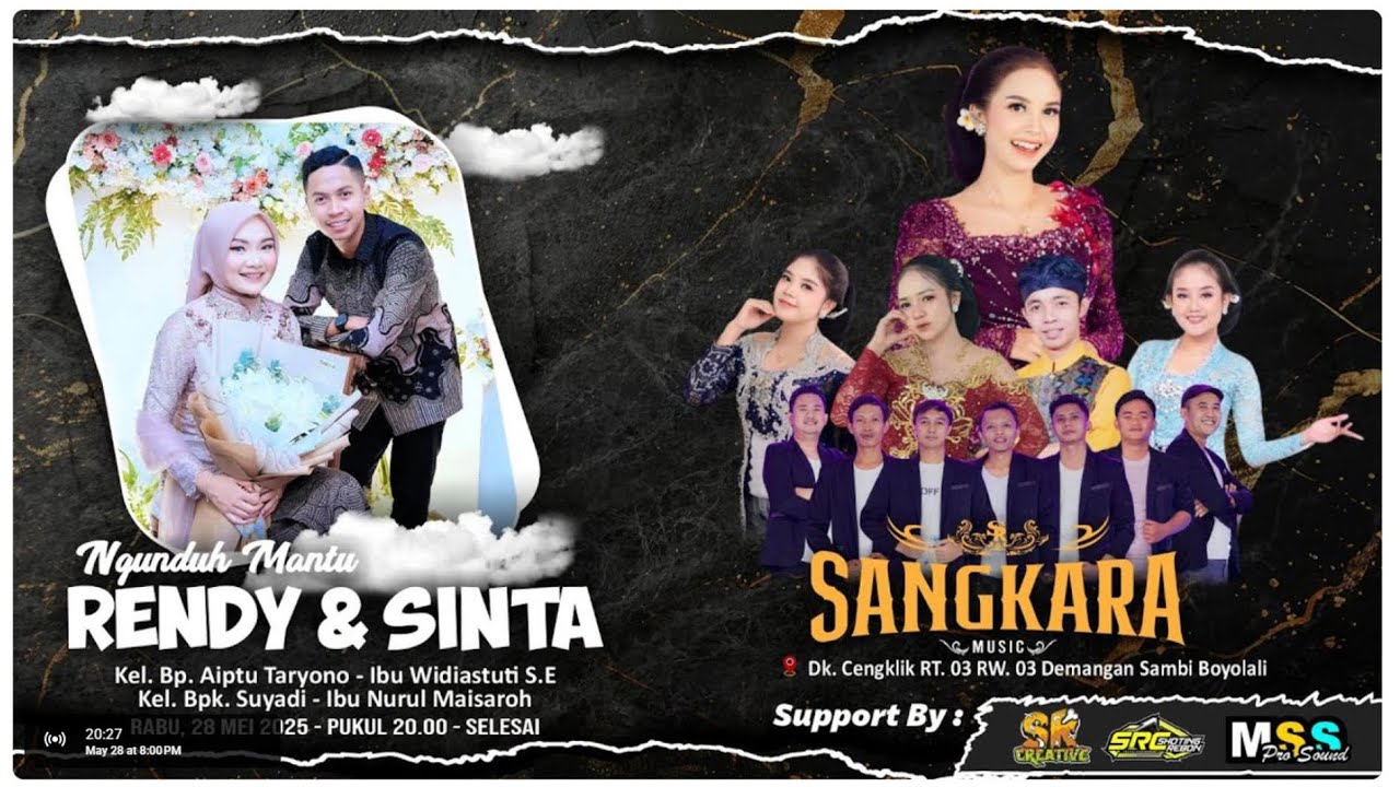 🔴📡Live OM Sangkara II Ngunduh Mantu Rendi & Sinta II MSS Production ...