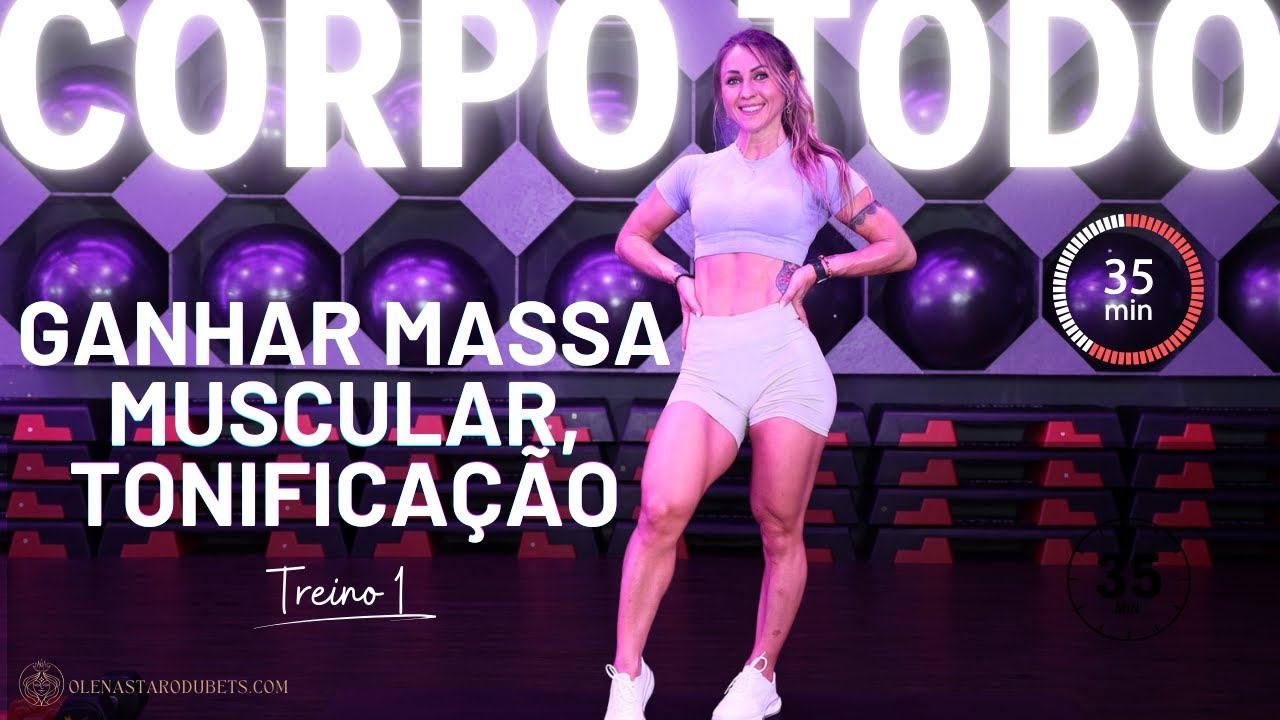 CORPO DEFINIDO E FORTE em 40 min. - Treino Pesado para GANHAR MASSA ...