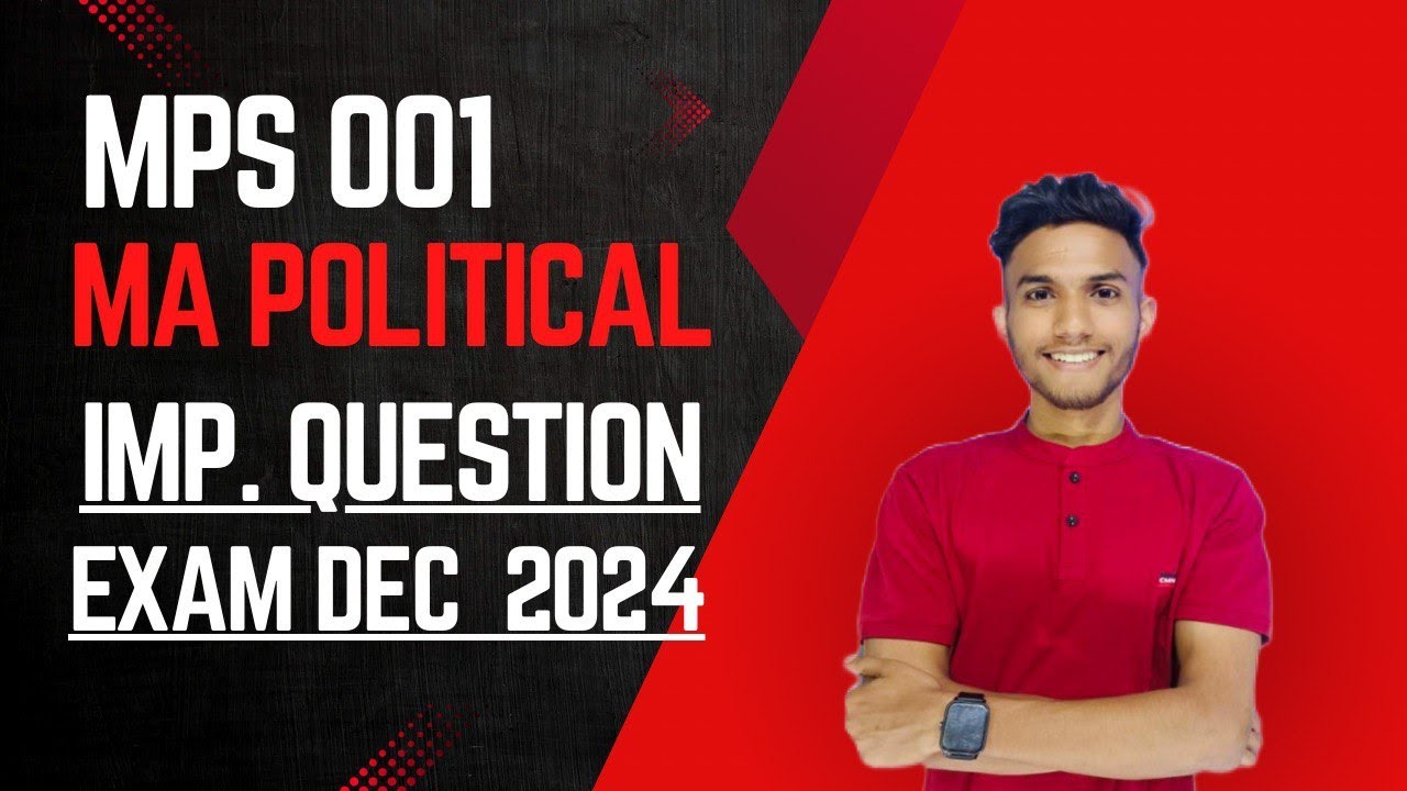 MPS 001 | POLITICAL THEORY | MPS | MA POLITICAL MARATHON LIVE | HINDI ...