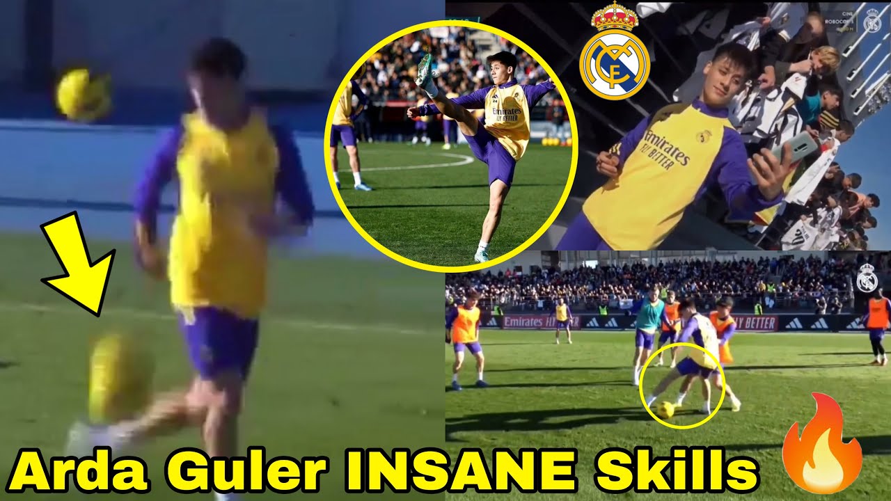ARDA GULER SHOCKS TEAMMATES WITH INCREDIBLE SKILLS & DRILLS🔥Arda Guler ...