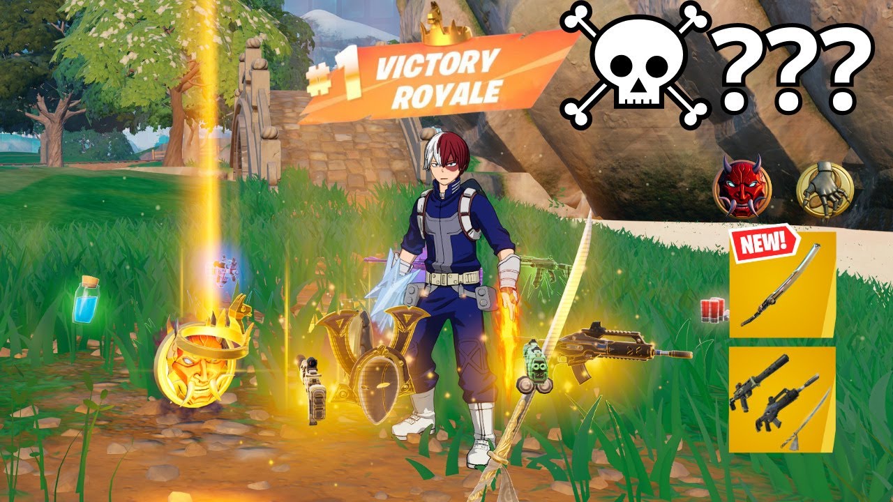 SHOTO TODOROKI vs NEW 3 MEDALLIONS & MYTHIC’S CHALLENGE ( New FORTNITE ...