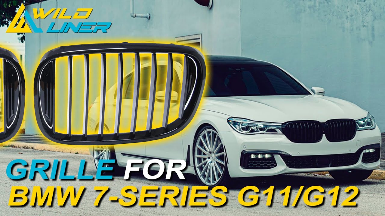 Glossy Black Front Kidney Grill Grille For BMW 7-Series G11 G12 Pre-LCI ...