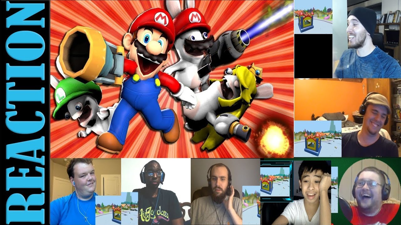 SMG4: Stupid Mario Rabbids REACTION MASHUP - YouTube