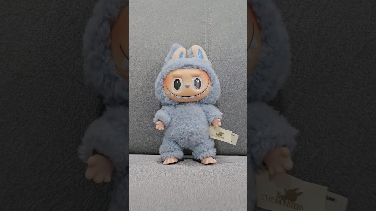 The Monster Labubu #blue #animal #cute #popmart #arttoys #labubu - YouTube