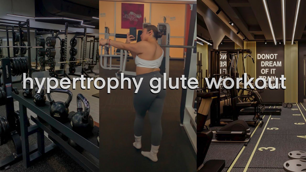 mic'd up glute workout || 10 week glute hypertrophy program - YouTube