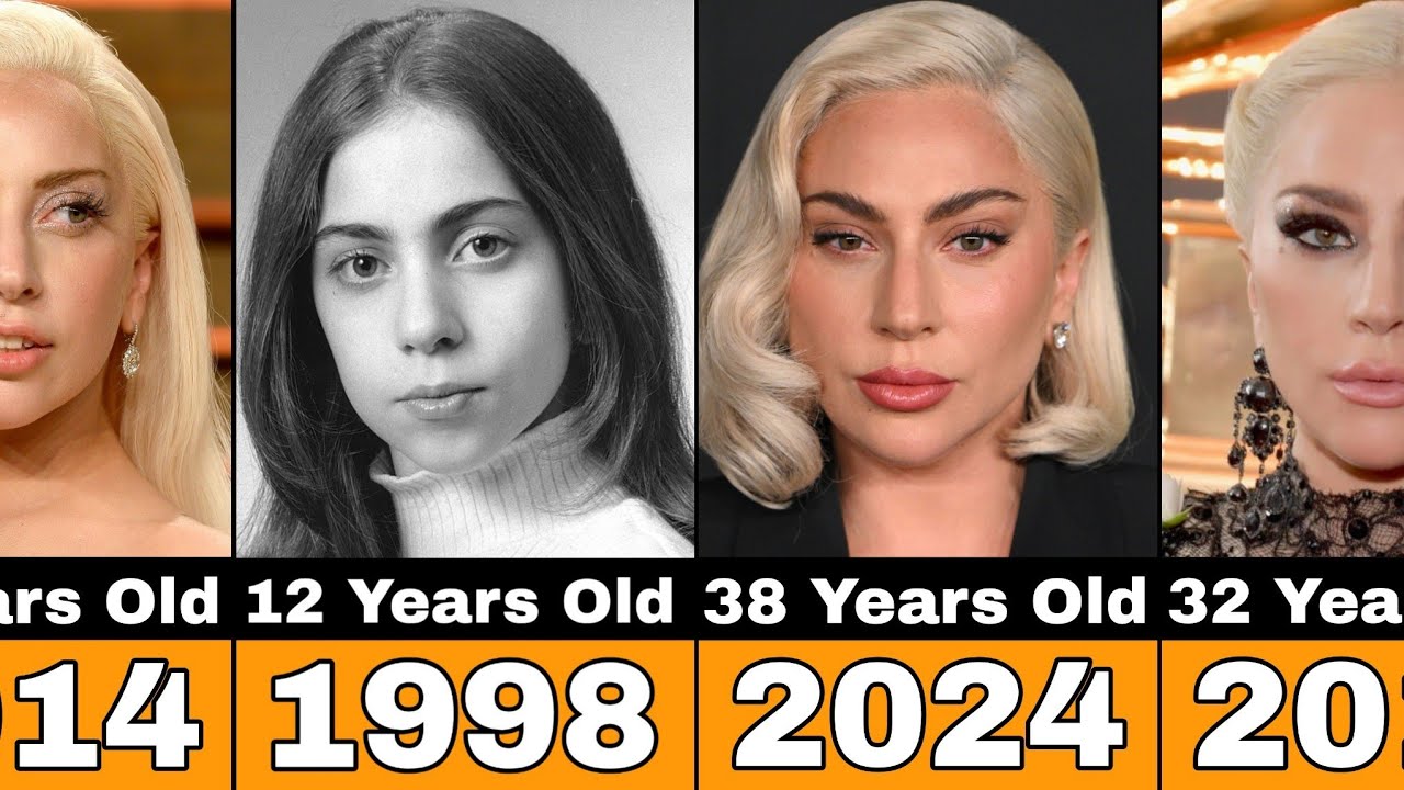 Lady Gaga - Transformation From 1 to 38 Years Old - YouTube