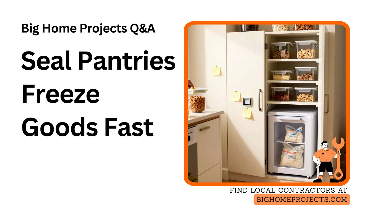 Gasketed Pantry Design Freezer Inspection Trap Strategy - YouTube