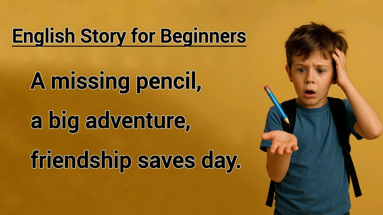 The Missing Pencil | Simple English Story for Beginners - YouTube