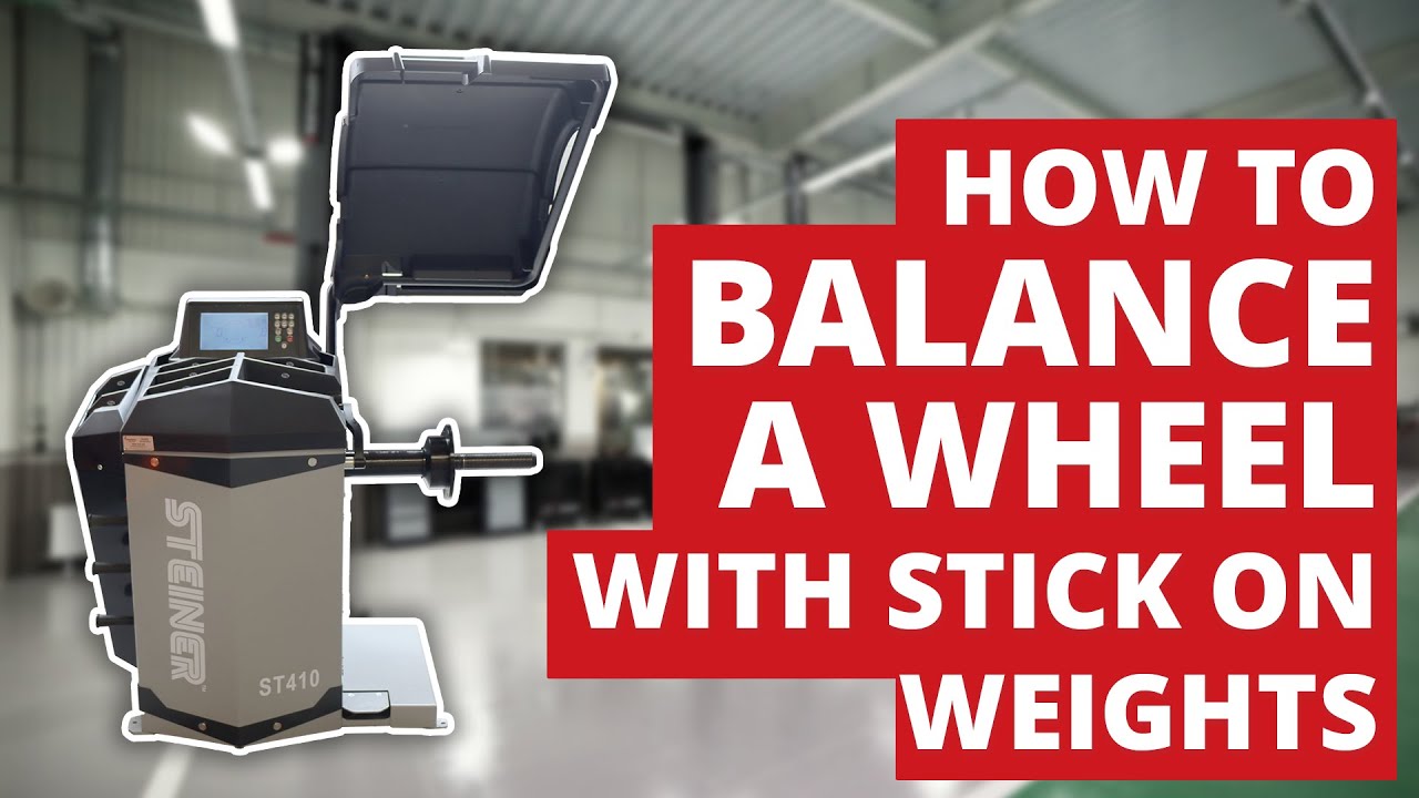 Balancing a wheel with a Steiner ST410 Wheel Balancer - YouTube