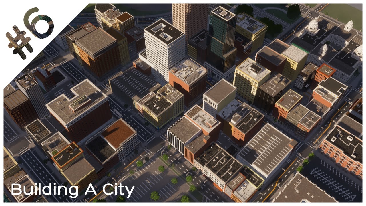Building A City #6 (S2) // Finishing Downtown // Minecraft Timelapse ...