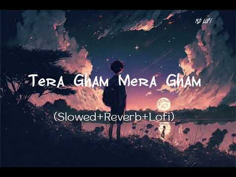 💔JK💔 Tera Gham Mera Gham - Lyrical - Ghulam - E- Musthafa (Slowed+Reverb+ Lofi) song Hindi
