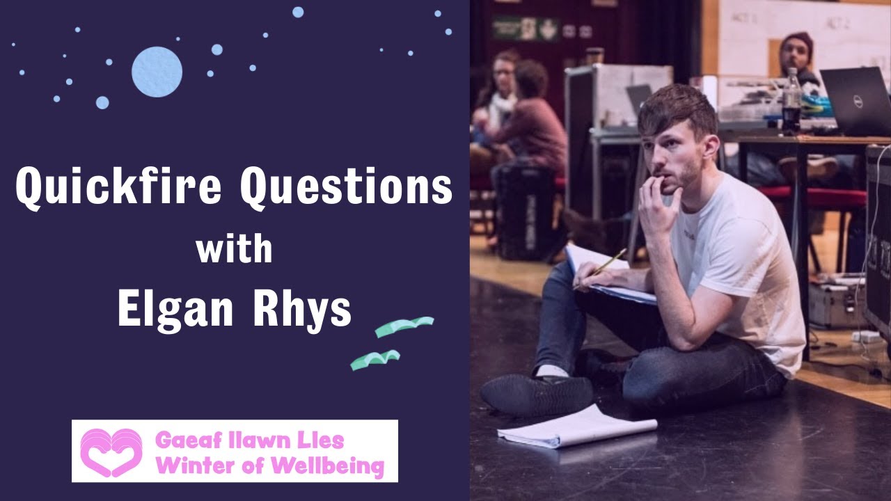 Writer-director-performer Elgan Rhys talks wellbeing - YouTube