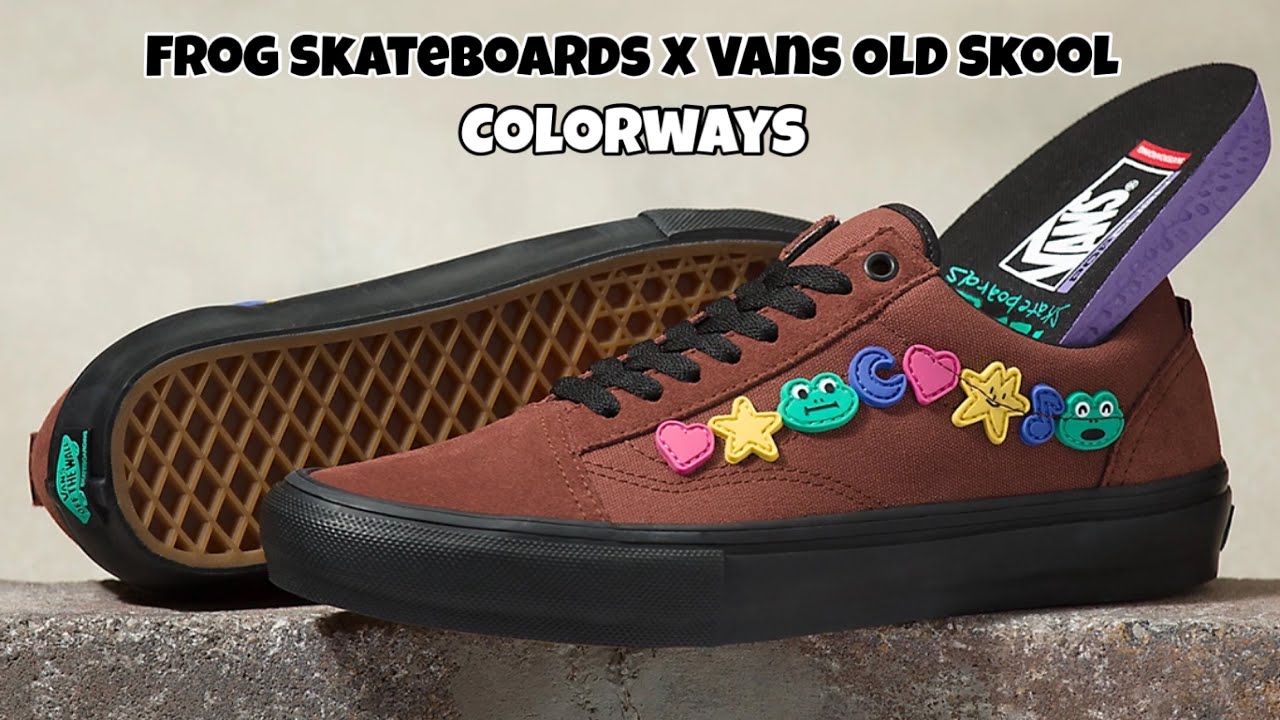 Frog Skateboards x Vans Old Skool Colorways - YouTube