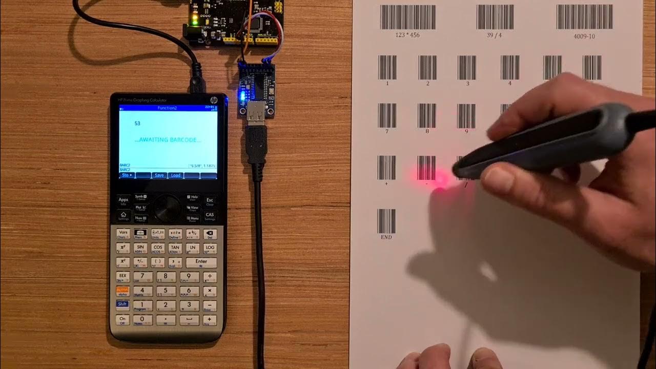 Extended Barcode Entry on HP Prime. Input of Barcodes. Arduino Leonardo ...